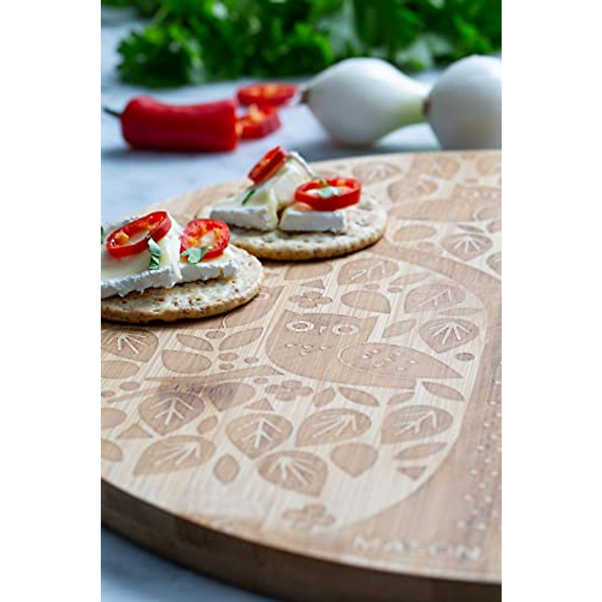 Mason Cash in The Forest Round Serving Board, Brown