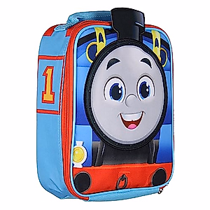 AI ACCESSORY INNOVATIONS Thomas The Train Kids Lunch Box 3D Engine Insulated Lunch Bag Tote For Hot And Cold Food, Drinks, And Snacks