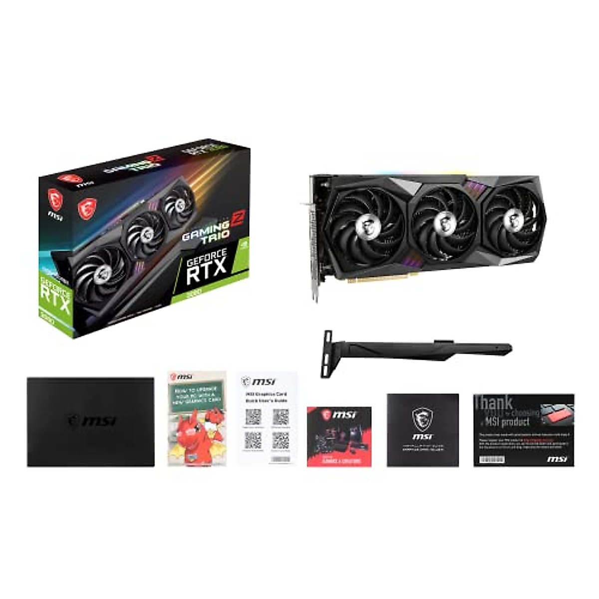 MSI Gaming GeForce RTX 3080 Gaming Z Trio 12G LHR 12GB GDRR6X 384-Bit HDMI/DP Nvlink Torx Fan 4 RGB Ampere Architecture OC Computer Gaming Graphics Card, NVIDIA GPU Video Cards for Gaming PC (Renewed)