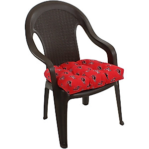 College Covers ComfySeat College Indoor/Outdoor Seat Patio D Cushion, 20" x 20", Texas Tech Red Raiders