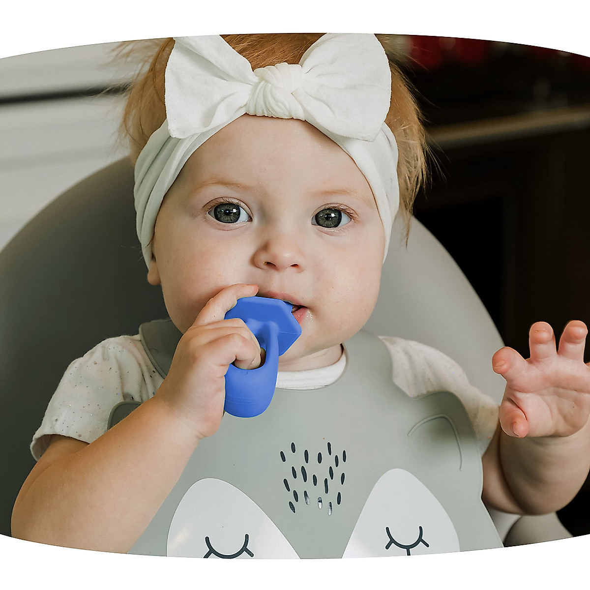 Tiny Twinkle Silicone Training Utensils - Baby Spoons and Baby Forks For Self-Feeding Training - Silicone Baby Led Weaning Utensils For Toddlers And Babies 6-24 Months - Baby Feeding Supplies (Indigo)