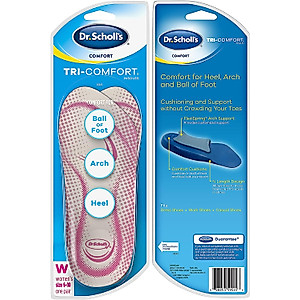 Dr. Scholls Tri-Comfort Insoles Womens (Size 6-10) (2 Pack)