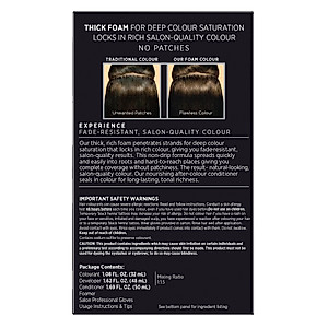 John Frieda Precision Foam Colour, Medium Chestnut Brown 5NBG, Full-coverage Hair Color Kit, Anti-Fade Gray Coverage, Deep Color Saturation Hair Dye, 1 Application