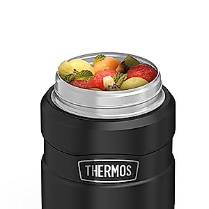 Thermos Stainless King 24 Ounce Food Jar, Matte Black (SK3020BKTRI4)