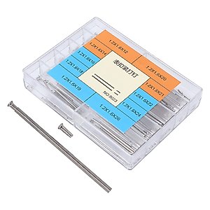 Watch Link Remover Kit, Pressure Bars Pins, Watch Rivet Ends Watch Bars Watch Band Clasp Bars Tube Friction Pin, Rivet Ends Repairing Accessory for Watch Repair and Watch Band Removal