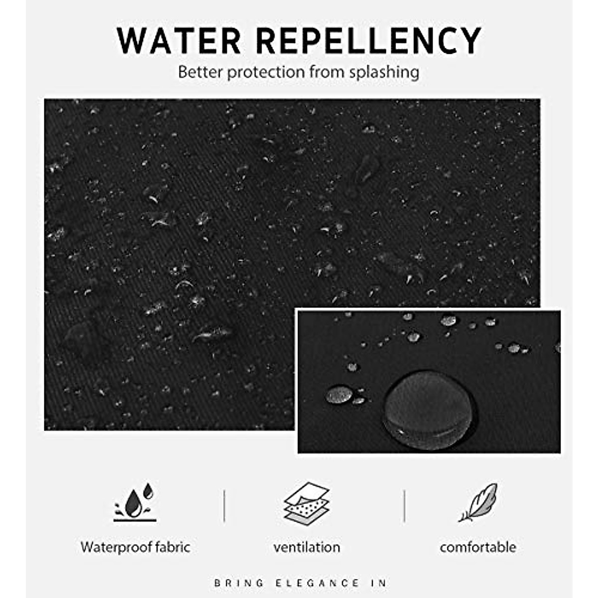 Syntus 4 Pack Adjustable Bib Apron Waterdrop Resistant with 2 Pockets Cooking Kitchen Aprons for Women Men Chef, Black