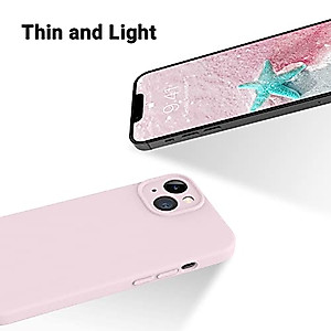 OTOFLY Designed for iPhone 13 Case, Silicone Shockproof [Full Covered Camera] Phone Case for iPhone 13 6.1 inch (Ice Pink)