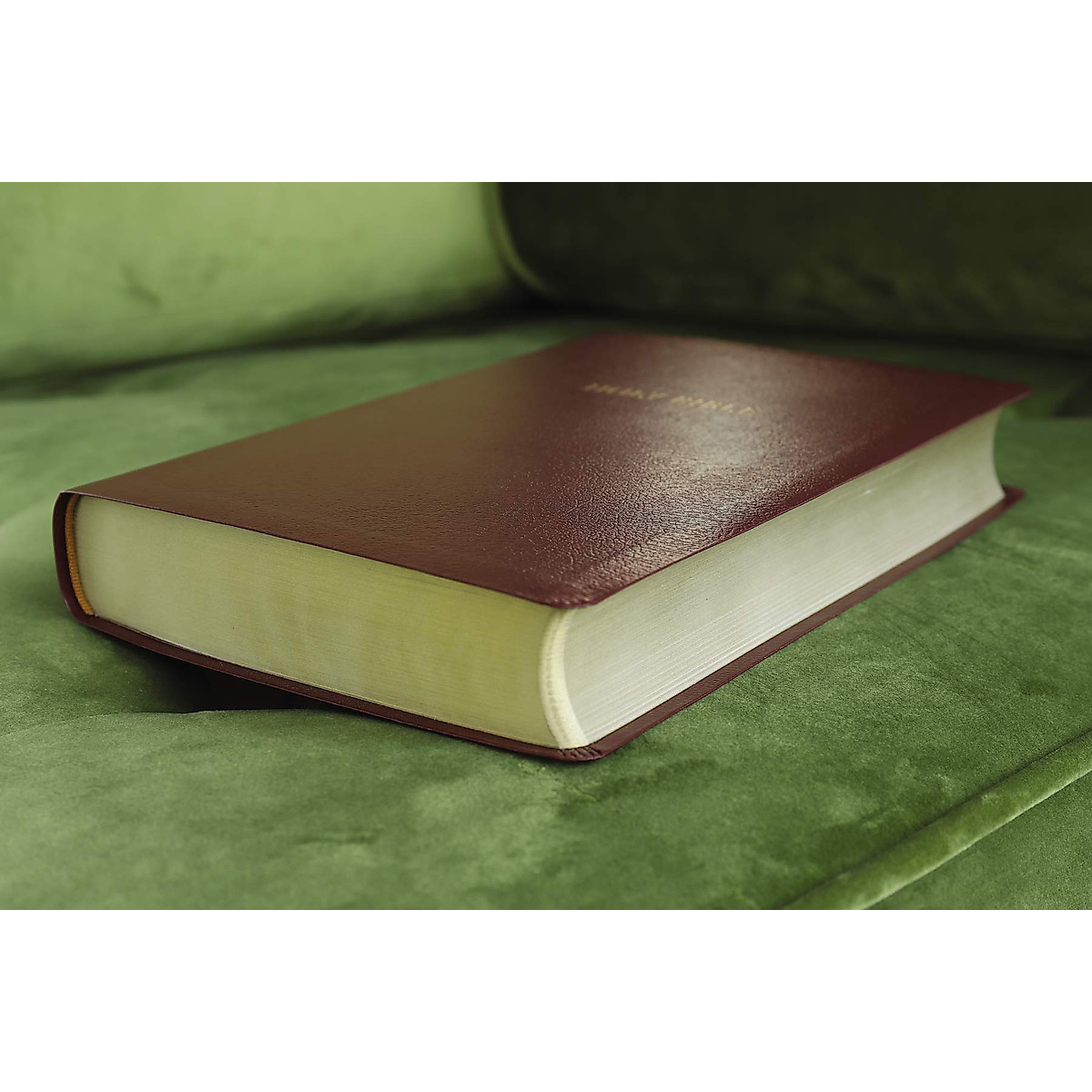 NIV, Reference Bible, Giant Print, Leather-Look, Burgundy, Red Letter, Comfort Print