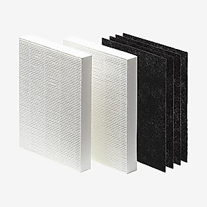 Coway AP-1216-FP Replacement Filter Pack for AP-1216L, Black & Airmega 400/400S Air Purifier Replacement Filter Set, Max 2 Green True HEPA and Active Carbon Filter, AP-2015-FP