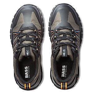 BASS OUTDOOR Women’s Peak Webbing Hiking Shoes – Lace-Up Trail Sneakers, WALNUT, 8