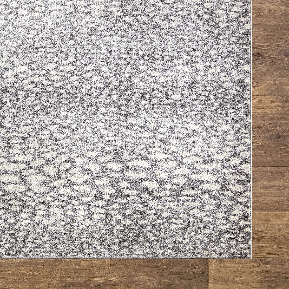 Abani Area Rug - 4x6 - Antelope Collection - Indoor Use - Grey & Cream Animal Print - Medium Pile-Turkish Made-Stain & Shed Resistant Livingroom Bedroom Kitchen Office-Safe for Kids & Pets-Soft Feel