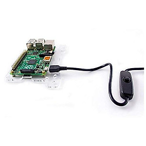 C4Labs Zebra Case Kit for Raspberry Pi 3B+, 3, 2, 2B and B+ Heat Sinks and Power Cord Included-Black Ice