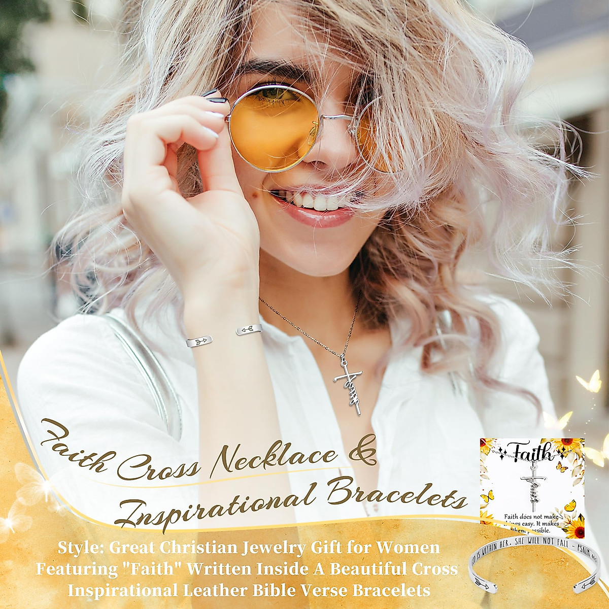 12PCS Christian Gifts for Women Faith, Sunshine Box Inspirational Gifts for Women,Christian Birthday Baskets,Religious Catholic Baptism,Get Well Soon Baskets for Mom,Friends,Wife,Girlfriends