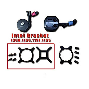 Intel 1366 1150 1151 1155 Socket Mounting Bracket Kit for Corsair Hydro Water Series for H80I VW,H100I V2,H115I INTELB