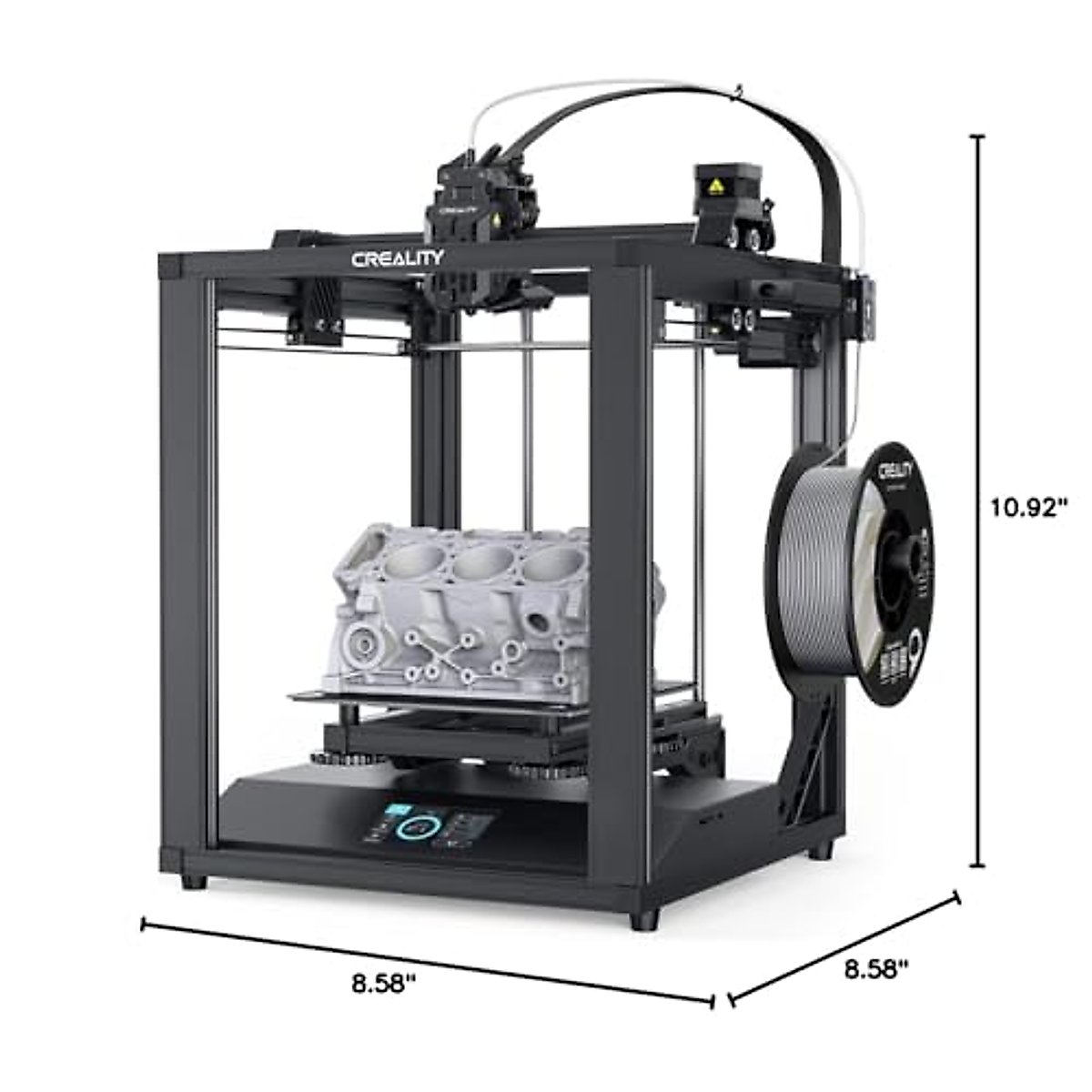 Official Creality Ender 5 S1 3D Printer 250mm/s Printing Speed with CR Touch Auto Leveling, Sprite Extruder, High Precision Z-axis, Removable PC Build Plat