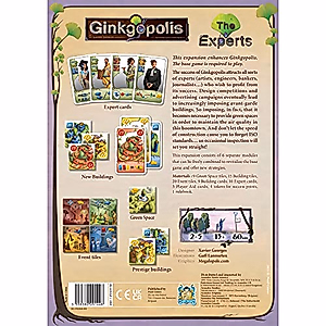Pearl Games Ginkgopolis The Experts Board Game Expansion | Competitive Worker Placement Strategy Game| Average Playtime 45 Minutes | Made by Pearl Games, GINK02