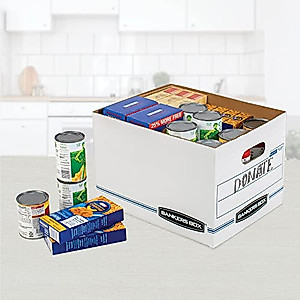 Bankers Box 703 Letter / Legal 10x12x15 Basic-Duty Storage & File Boxes w/ Lift-Off Lids (Pack of 10)