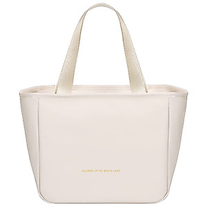 uoloao Lunch Bag Women Insulated - 10L Lunch Tote Bag for Women Work, Polyurethane Small Cute Lunch Bag Cooler for Office, Beach, Camping