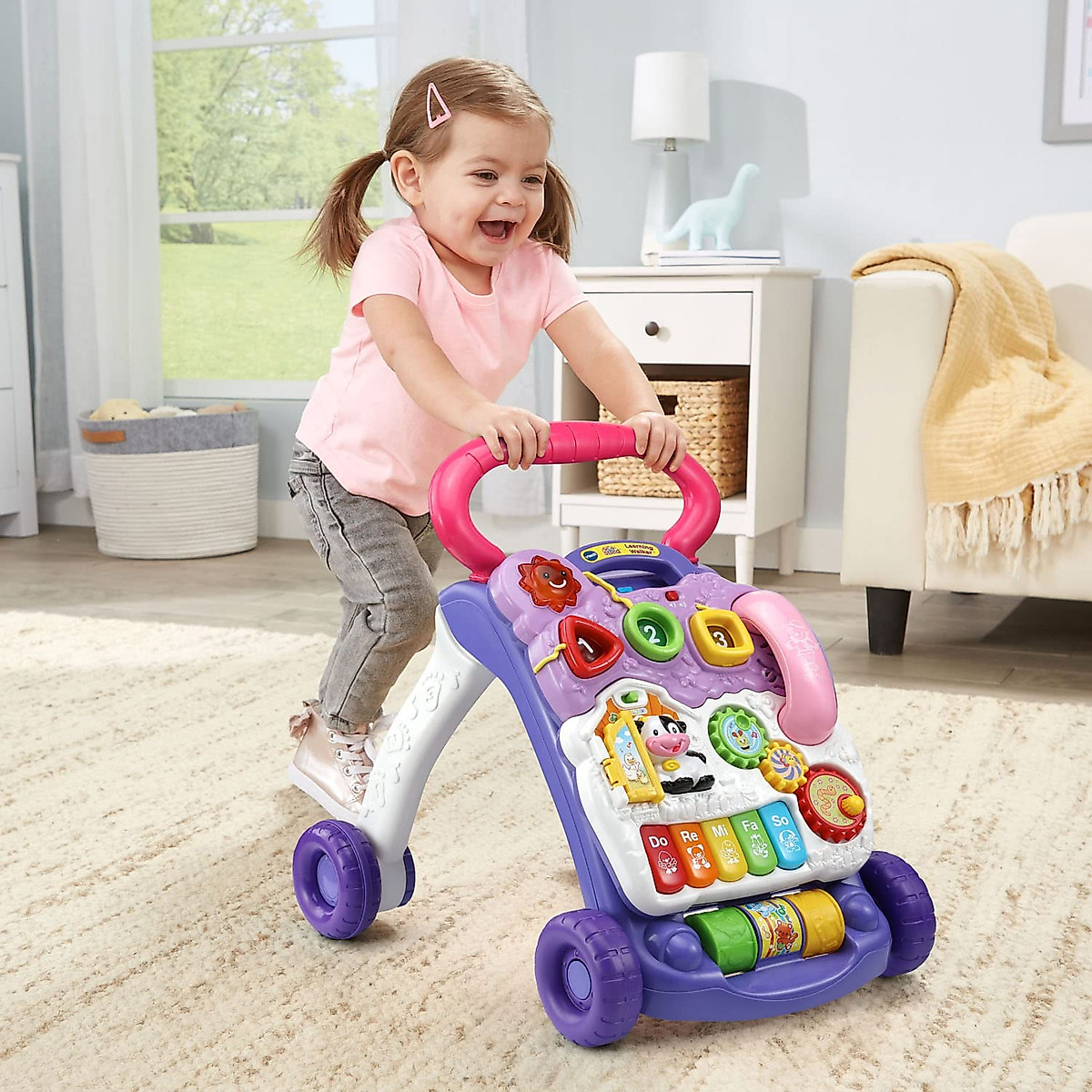 VTech Sit-to-Stand Learning Walker (Frustration Free Packaging), Lavender (Amazon Exclusive)
