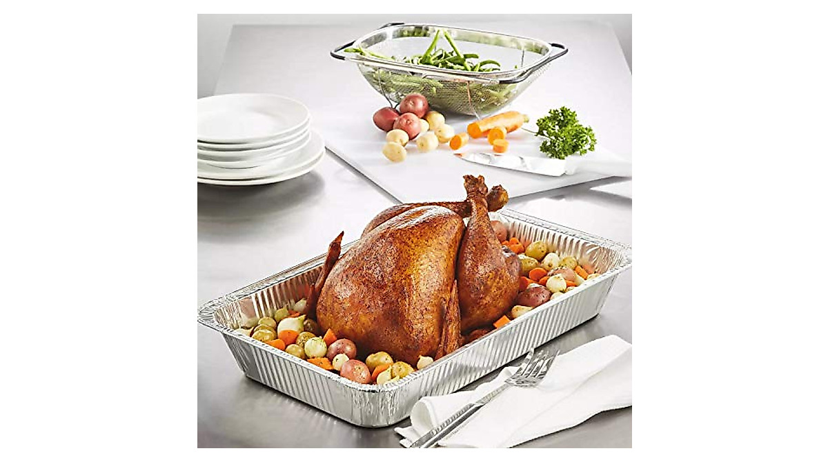 Member's Mark Aluminum Steam Table Pans - Perfect for Catering & Storage