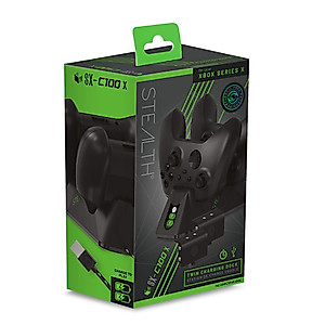Stealth Sx-C100 X Twin Charging Dock for Xbox Series X/S - Black (Xbox Series X)