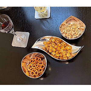 Choixe Wavy Snack/Nut Bowl. Multi-Purpose, Minimalist, Eco-Friendly, Handcrafted.