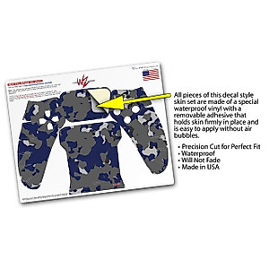 WraptorSkinz Skin Wrap compatible with Sony PS5 DualSense Controller WraptorCamo Old School Camouflage Camo Blue Navy (CONTROLLER NOT INCLUDED)