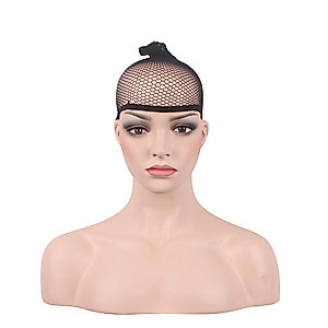 WildCos Short 12 Inches Straight Synthetic Cosplay Wig for Women (blonde)