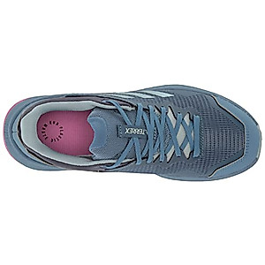 adidas Women's Terrex Trailrider Trail Running Shoe, Wonder Steel/Magic Grey Met/Pulse Lilac, 8
