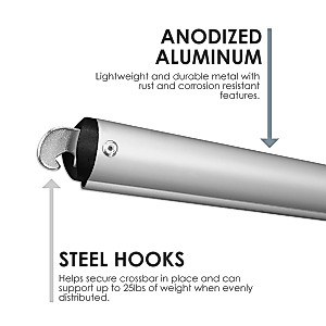 Crossbar Valance Hanger, For Pipe and Drape (6'-10' Crossbar)