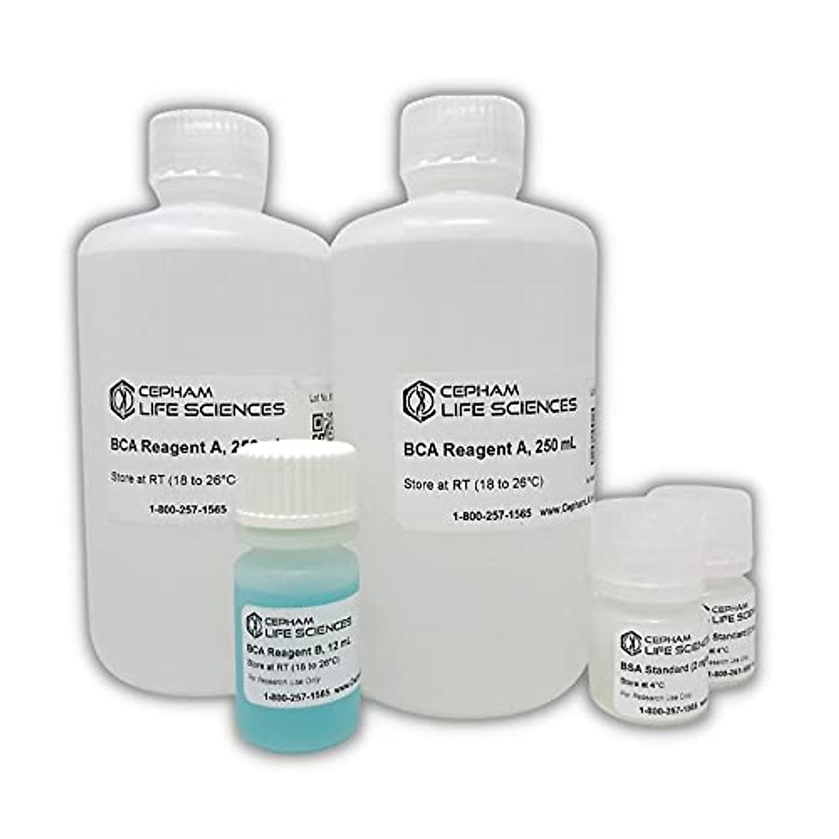 Bicinchoninic Acid (BCA) Protein Assay w/BSA Protein Standard, 500 Assays/ 2500 Micro-assays, Colorimetric- by Cepham Life Sciences