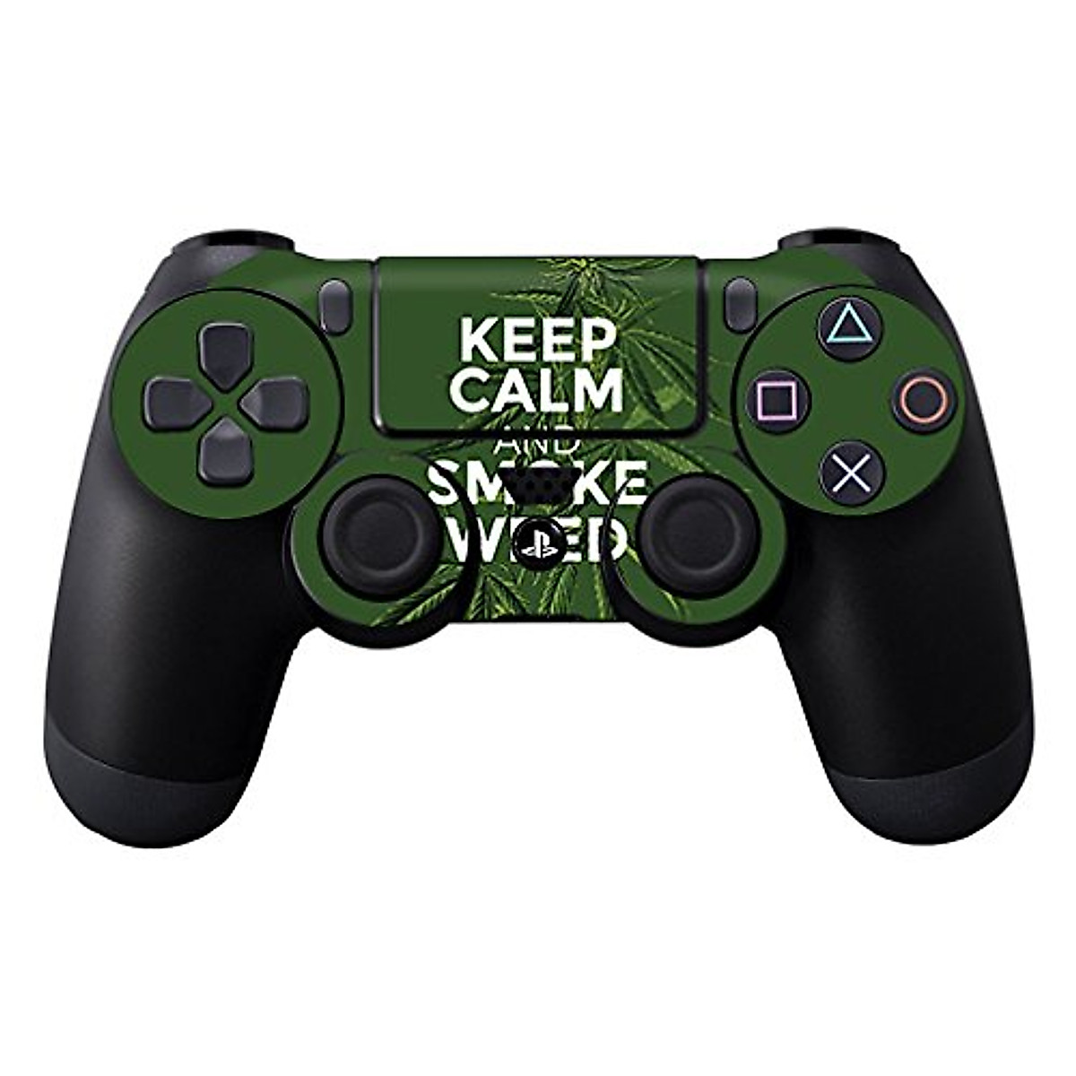 MightySkins Skin Compatible with Sony PS4 Controller - Smoke Weed | Protective, Durable, and Unique Vinyl Decal wrap Cover | Easy to Apply, Remove, and Change Styles | Made in The USA