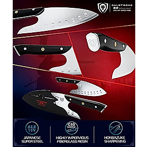 Dalstrong Guardian Chef Knife - 8 inch - Shogun Series ELITE - Ergonomic Design - Limits Fatigue - Japanese AUS-10V Super Steel Kitchen Knife - G10 Handle - w/Sheath