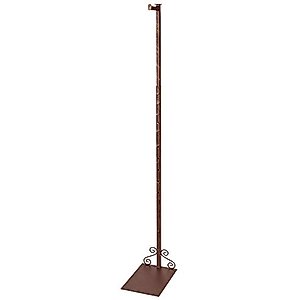SSWBasics Boutique Cobblestone Adjustable Single Costumer - Adjustable from 48" to 72"