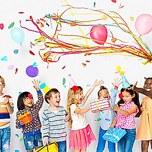 30 Pieces Throw Streamers Party Paper No Mess Party Streamers for Birthday Wedding Graduation Party Favors Shows (Colorful)