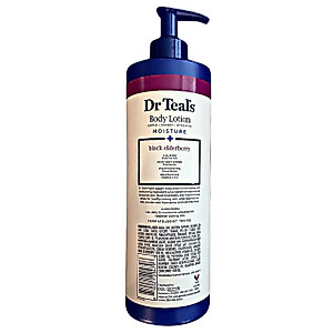 Dr Teal's Elderberry, Vitamin D, & Essential Oils with Vitamin E, Cocoa & Shea Butter Moisturizing Body Lotion, 18 oz, pack of 2, Paraben & Phthalate Free