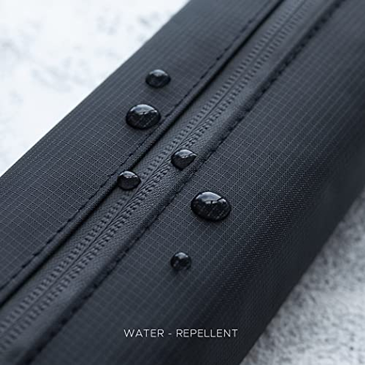 Comfyable Small Toiletry Bag for Men, Slim Mini Toiletry Bag, Toothbrush Bag, Mini Dopp Kit Bag for Electronics, Tech, Gym, Water-Resistant Essentials Bag, Black