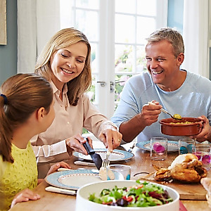 Roasting Pan with Angled Rack-Nonstick Oven Roaster and Removable Tray-Drain Fat and Grease for Healthier Cooking-Kitchen Cookware by Classic Cuisine