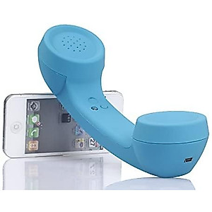 ENJOY-UNIQUE Wireless Bluetooth Mic Headphones Comfort Retro Phone Handset Mic Speaker Phone Call Receiver Compatible with iPhone iOS Android iOS Cell Phone Telephone