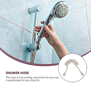 Spring Flexible Shower Hose,PVC Flexible Telescopic Shower Hose, Bathroom Spiral Flexible Shower Hose for Toilet Faucet, Bidet Sprayer, Hand Shower, Basin Faucet Showers