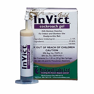 Rockwell Labs - InVict Gold Cockroach Gel 4 Tips, 4 plungers, 4 reservoirs