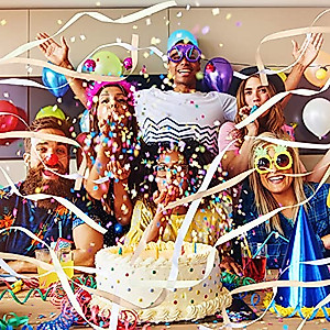 100 Pieces Lace Ribbon Wedding Wand Sticks Colorful Ribbon Streamers Party Ribbon Streamers with Bells Silk Fairy Stick Wands for Wedding, Party, Holiday, Activities(White, Brown, Champagne)