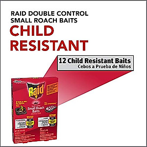 Raid Double Control Small Roach Baits Plus Egg Stopper 0.63 Ounce (Pack of 1)