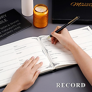 Funeral Guest Book For Memorial Service ,Funeral Sign In Book for guests,Hardcover Funeral Guest Books Celebration of Life,In Loving Memory Guest Sign In Book for Funeral,Total 88 pages for 280 Guests