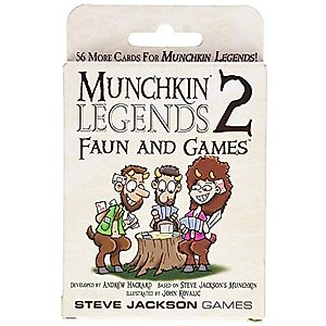 Steve Jackson Games Munchkin Legends 2 – Faun and Games Card Game (Expansion) | 56-Card Expansion | Adult, Kid & Family Game | Fantasy Adventure RPG | Ages 10+ | 3-6 Players | Avg Play Time 120 Min