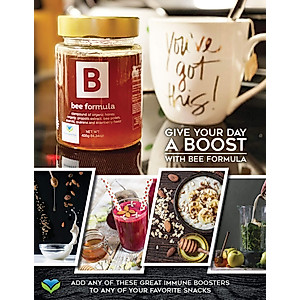 VITASUPPORTMD Superfood Organic Honey Fortified with Propolis - Aide with Immune Support, Energize Your Mind & Body with Bee Pollen, Vitamin C, Guarana, & Elderberry Bee Formula