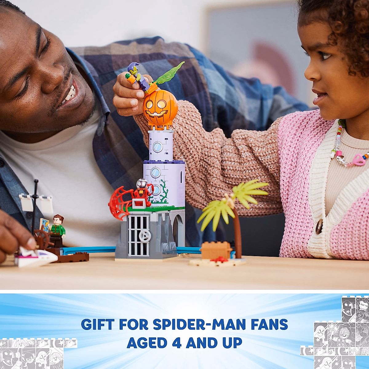 LEGO Marvel Team Spidey at Green Goblin's Lighthouse 10790, Toy for Kids ages 4+ with Pirate Shipwreck, Miles Morales Minifigure & More, Spidey and His Amazing Friends Series