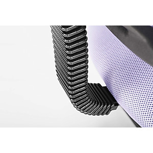 JJS Kids Mesh Rolling Desk Chair, Small Swivel Office Computer Chair for Teens, Low-Back Adjustable Upholstered Student Task Chair, Purple