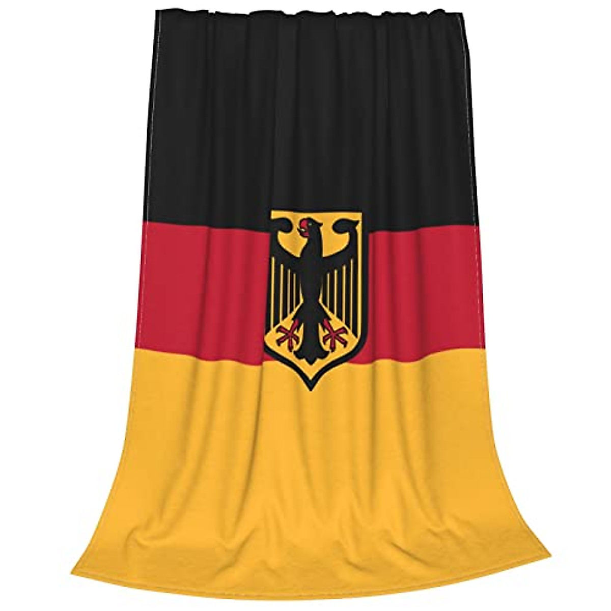 Cute German Flag Blanket Soft Flannel Throw Blanket Lightweight Cozy Warm Germany Blanket for Couch Bed Living Room Sofa 50"X40"
