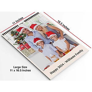 Custom Calendar 2024 Premium Quality Personalized Calendar with Your Own Pictures from AURUM AGE Photo Wall Calendar (Large 11'' x 16.5'' Made in USA)